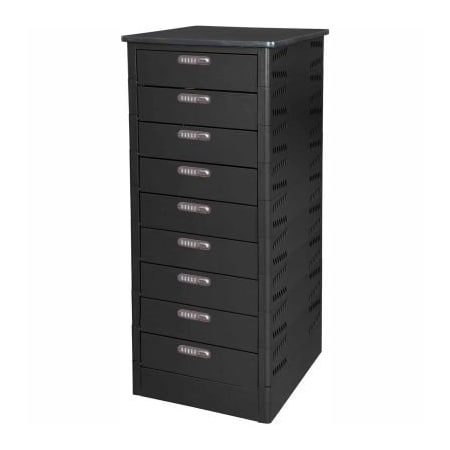 Datum Filing Systems Datum TekStak Laptop Storage Locker W/ Laminate Top, 9 Bays, Electronic ...